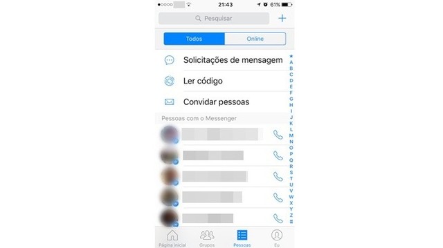 Como saber se a mensagem foi lida no Facebook Messenger
