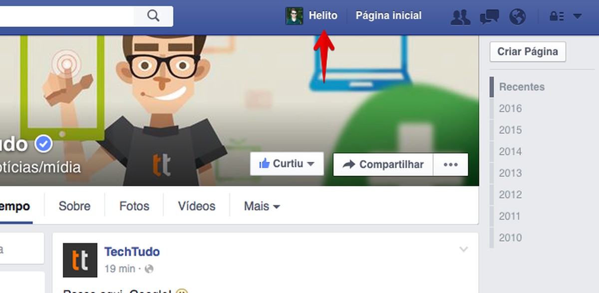 Como ver o meu Facebook ou minha página como outra pessoa vê