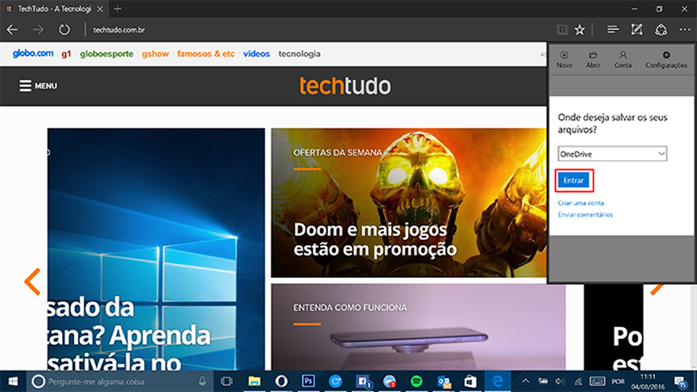 Como usar Office Online no Microsoft Edge