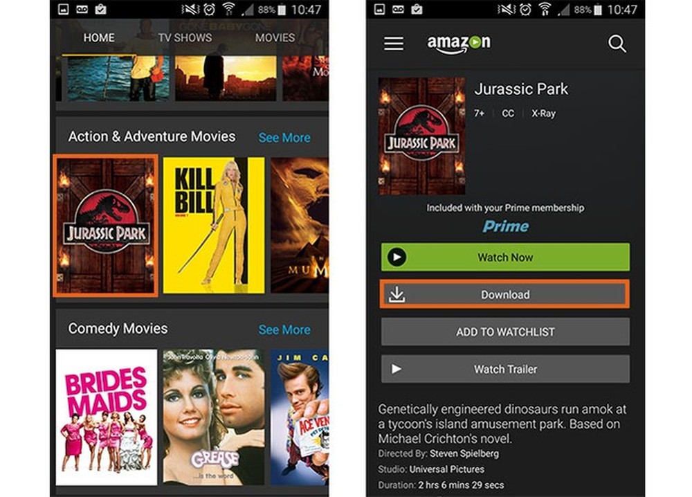 Como baixar filmes e séries no Amazon Prime Video para assistir offline