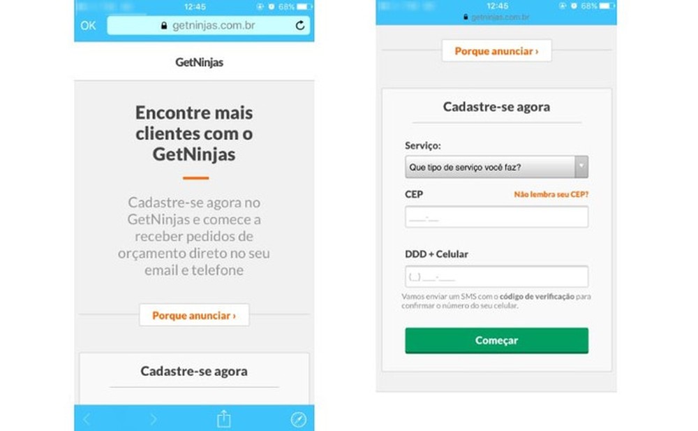 Como funciona o GetNinjas? App facilita a busca por profissionais e ...