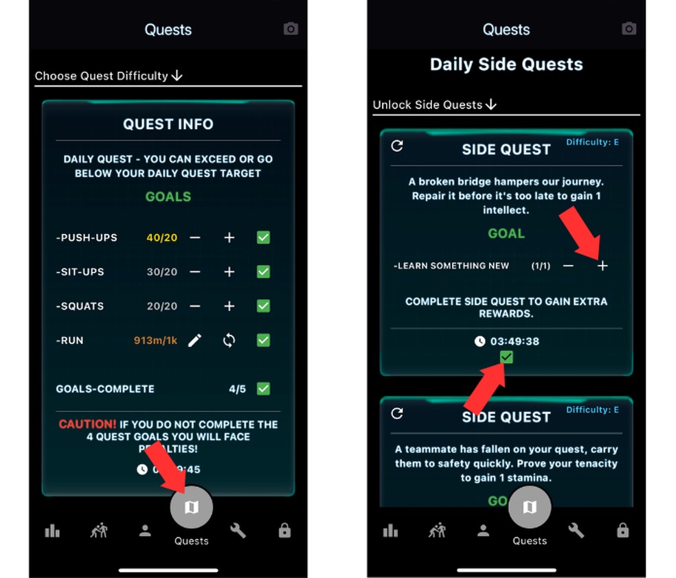 SelfQuest: conheça app fitness para gamers que mistura jogo e exercícios