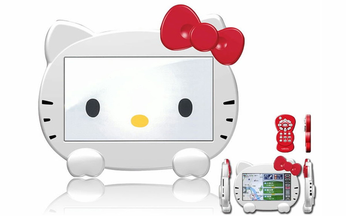 TV portátil da Hello Kitty também funciona como navegador GPS