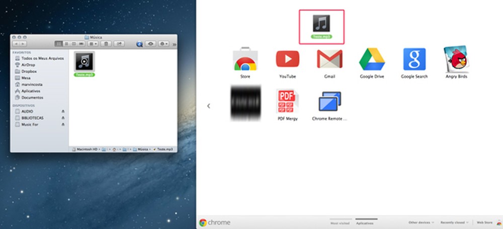 Como reproduzir áudio com o player do Google Chrome