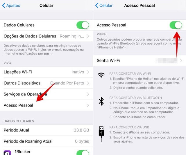 Como usar o iPhone 8 como roteador Wi-Fi e compartilhar internet