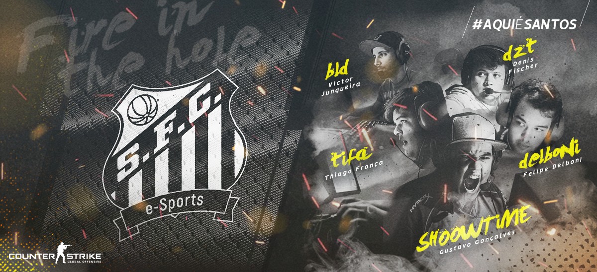 Santos anuncia equipe masculina de CS:GO; conheça os jogadores