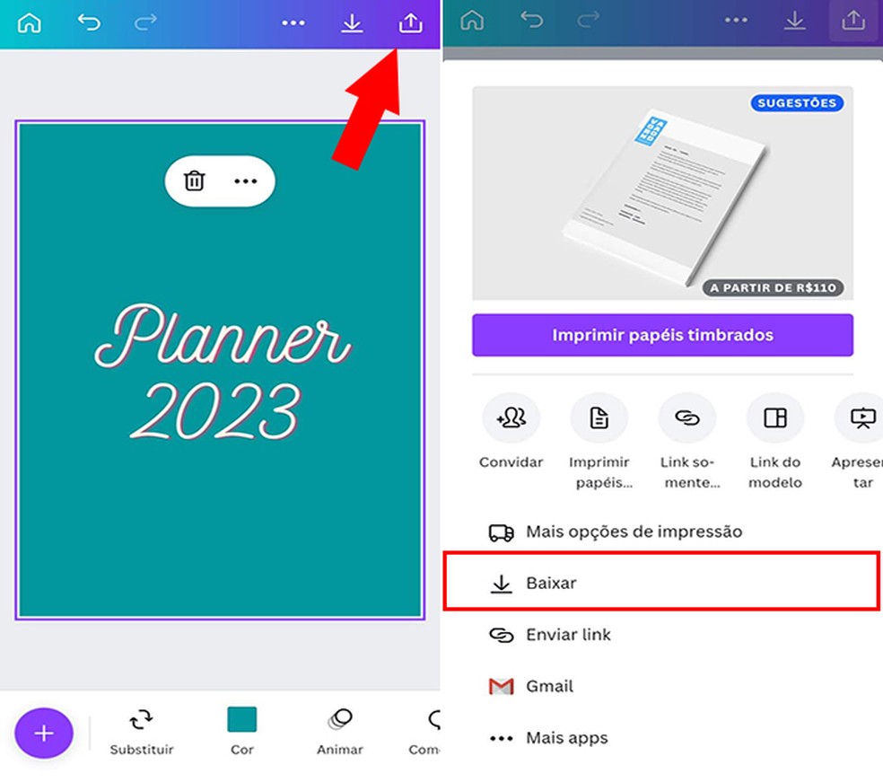 Planner 2023 para imprimir: saiba fazer pelo celular no Canva