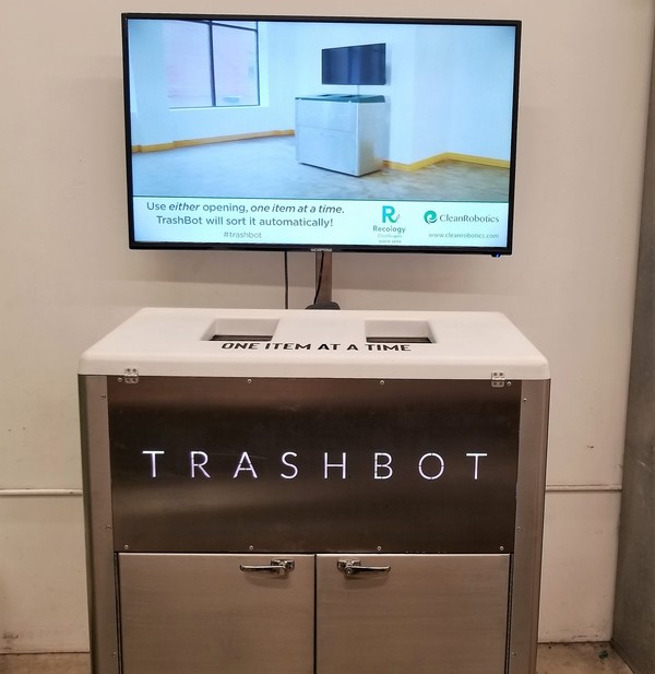 Trashbot é um robô-lixeira que separa o lixo para ajudar na reciclagem