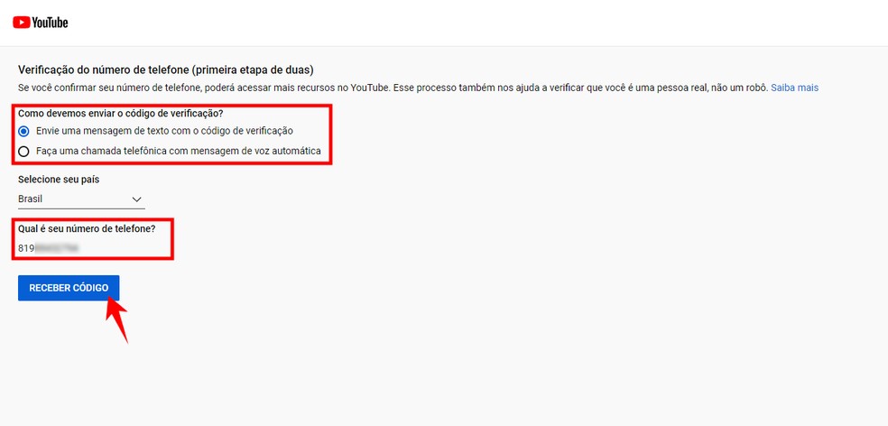 Como verificar uma conta do YouTube