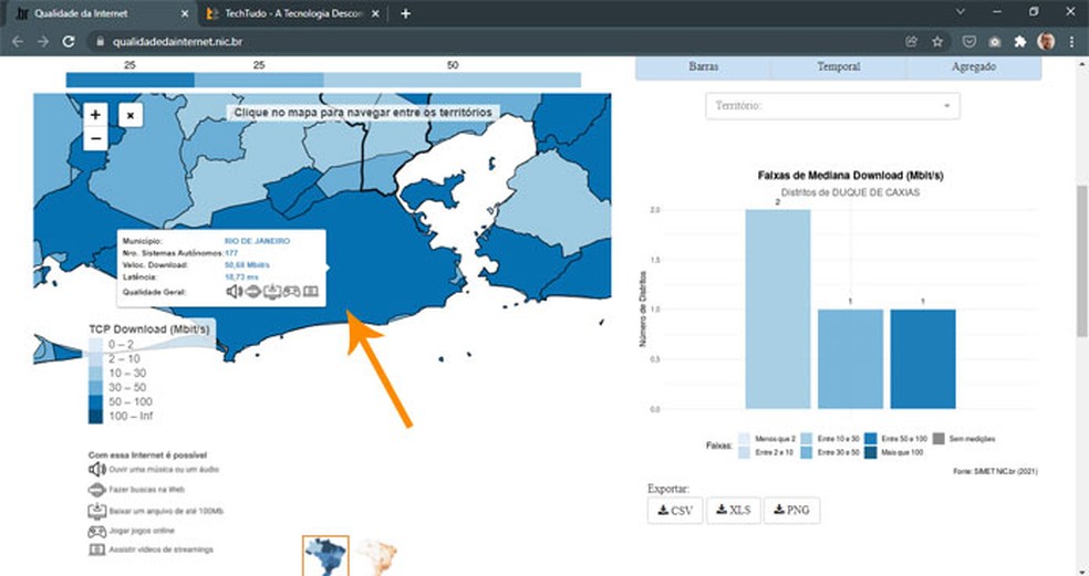 Mapa mostra qualidade da internet no Brasil; saiba como consultar