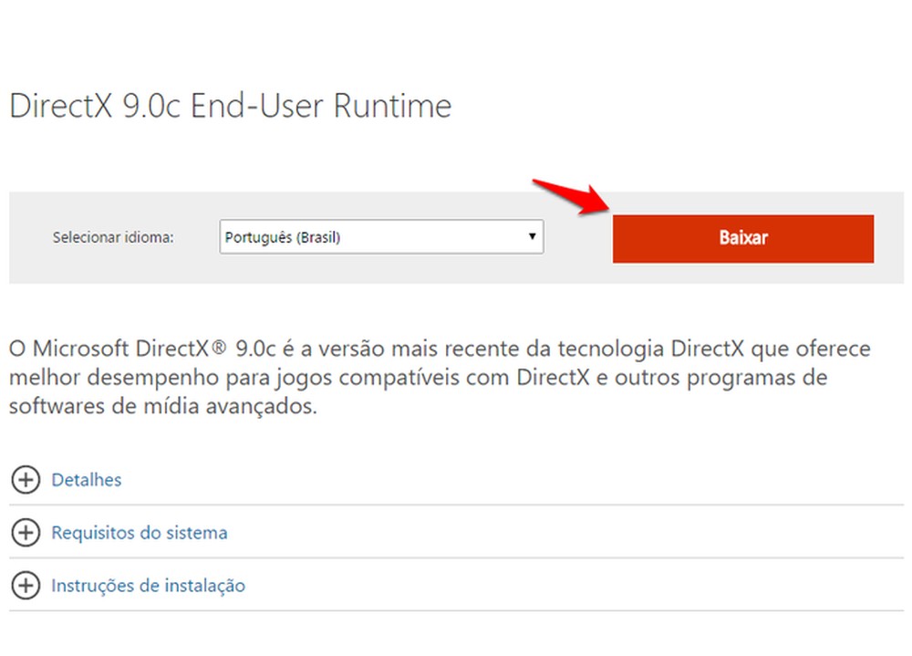 DirectX 9: como baixar no Windows 7, Windows 8 e Windows 10