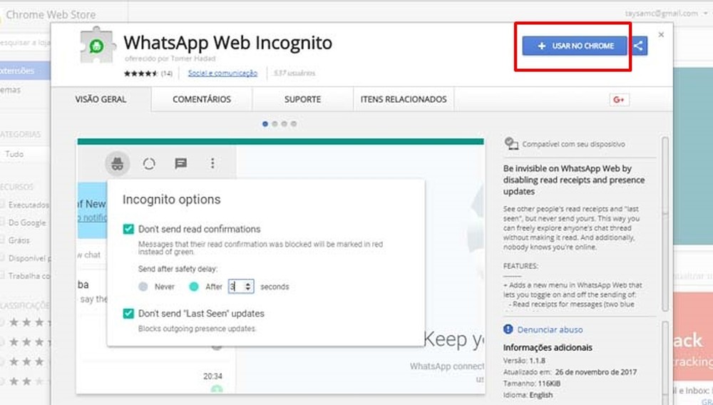 Como ficar invisível no WhatsApp Web e esconder o status de online