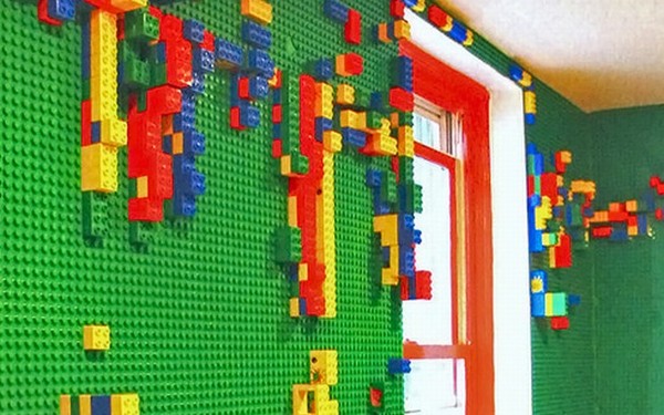 Placas de LEGO para revestir as paredes da sua casa