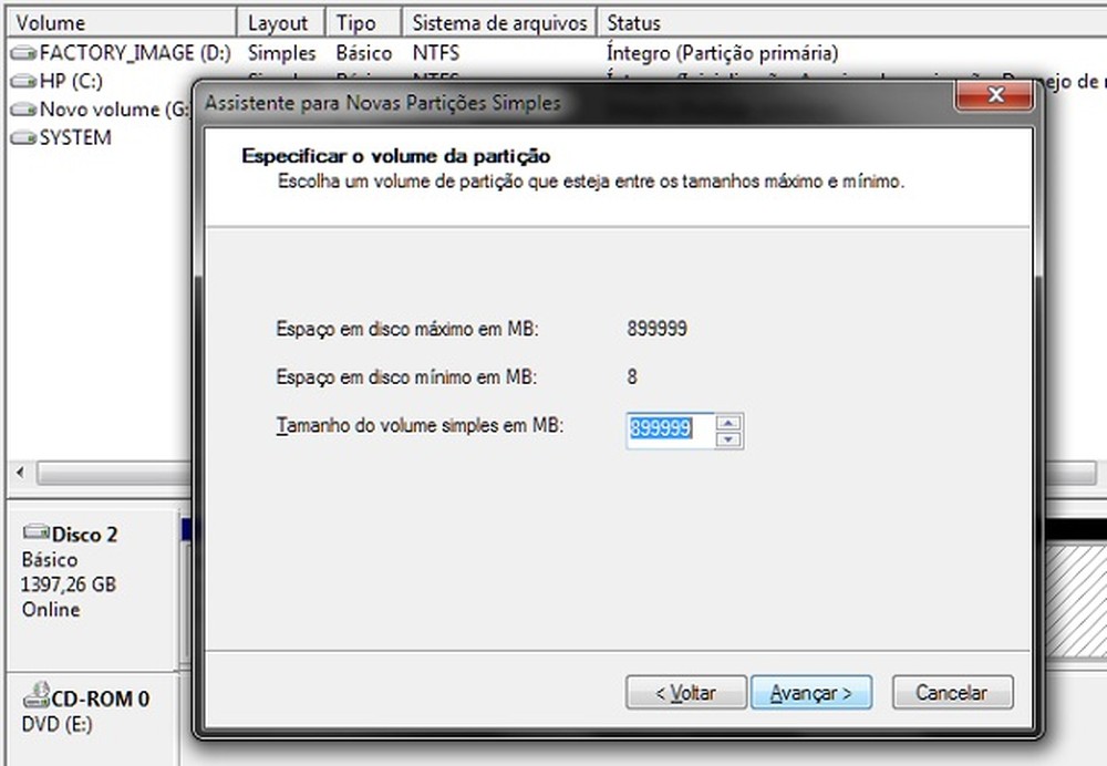 Como particionar um HD externo?
