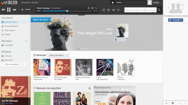 Deezer, rival do Spotify e Rdio, chega ao Brasil com grande acervo musical
