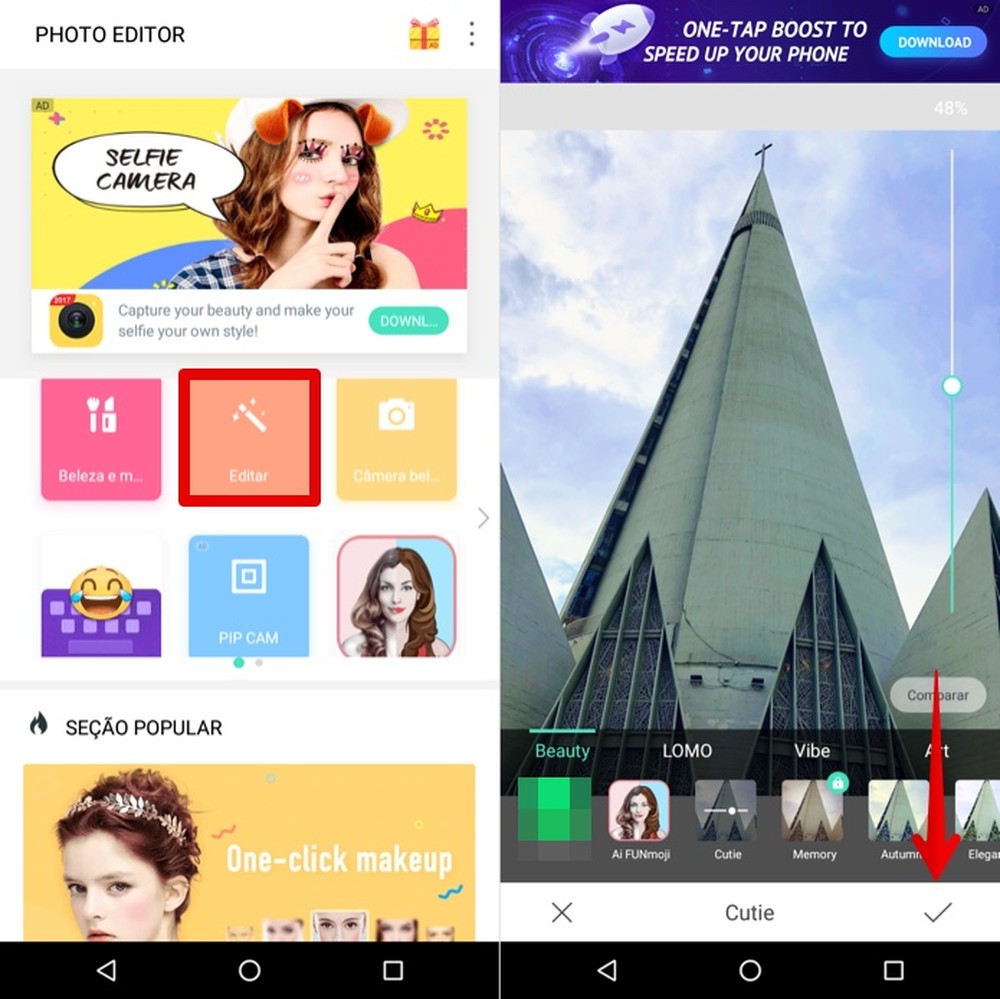 Como editar suas fotos e adicionar filtros com o app Photo Editor