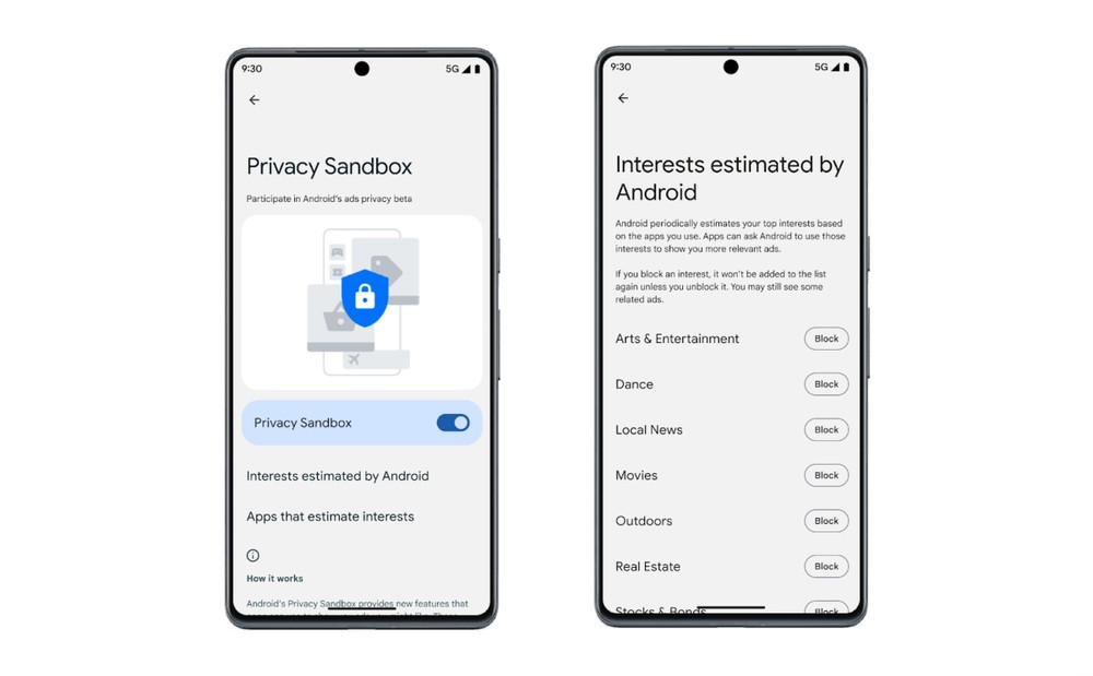 Google libera beta do Privacy Sandbox e amplia privacidade no Android