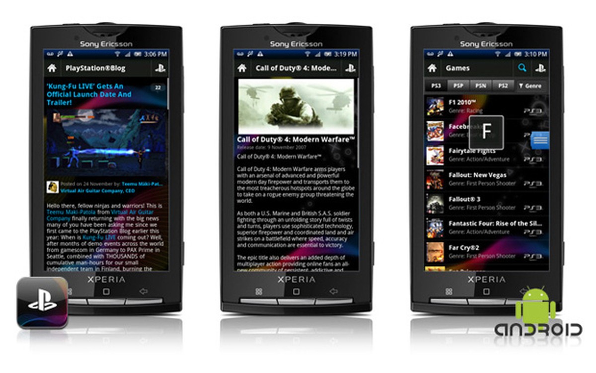 PlayStation app para Android disponível para 'alguns' no Market