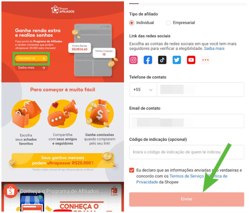 Afiliado Shopee: veja como ser em passo a passo pelo celular e pelo PC