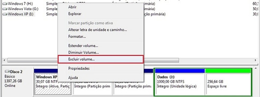 Como formatar um HD externo particionado?