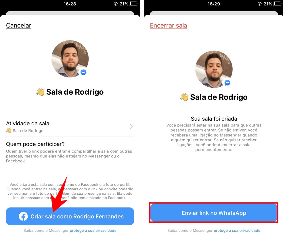 Messenger Rooms: como criar chamada de vídeo no WhatsApp com 50 pessoas