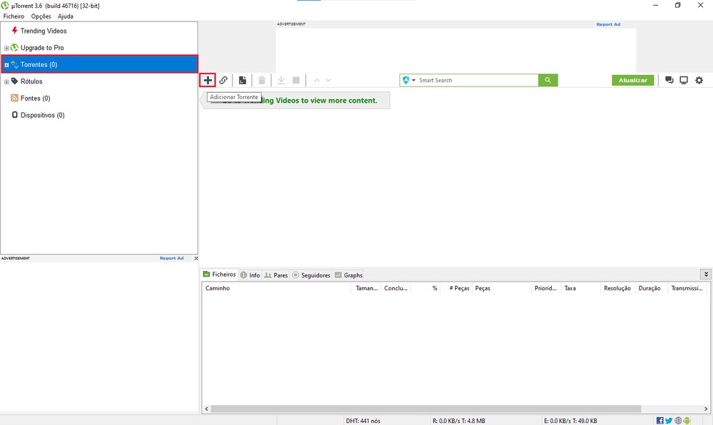 Como usar o uTorrent no PC, celular e na versão web pelo navegador