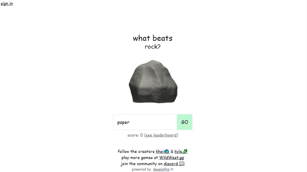 What Beats Rock: como jogar pedra, papel ou tesoura infinito online