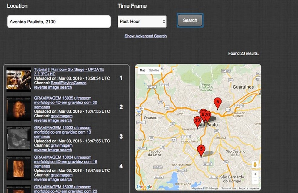 Mapa revela o que seus vizinhos publicaram no YouTube; descubra