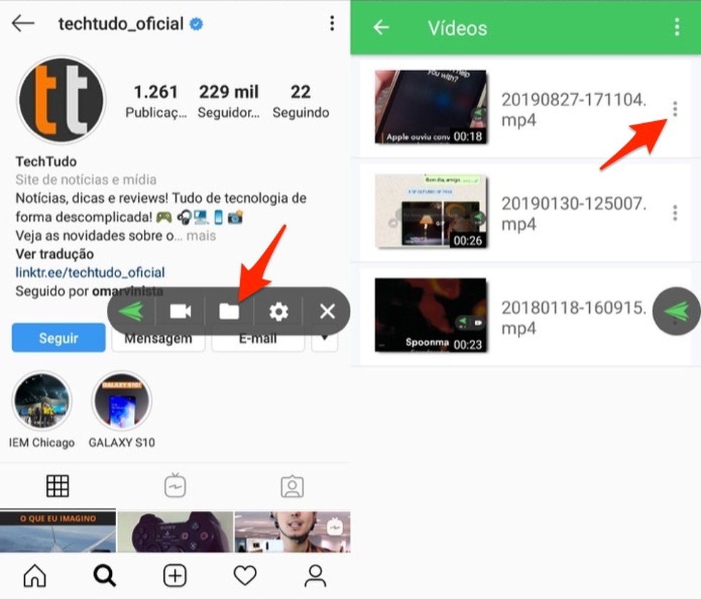 Como repostar vídeos nos Stories do Instagram