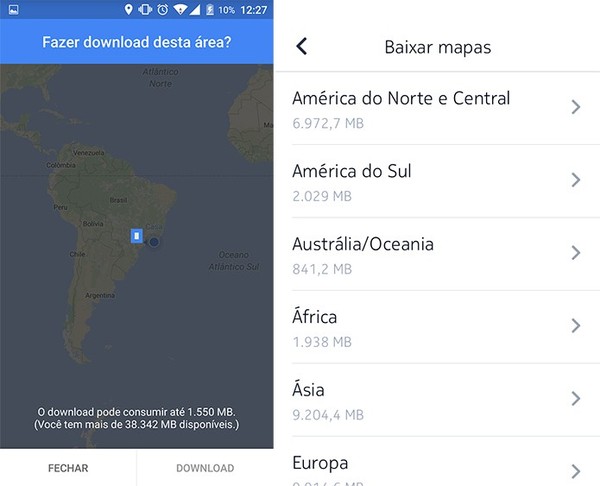 Google Maps ou Here: comparamos os apps com mapa offline