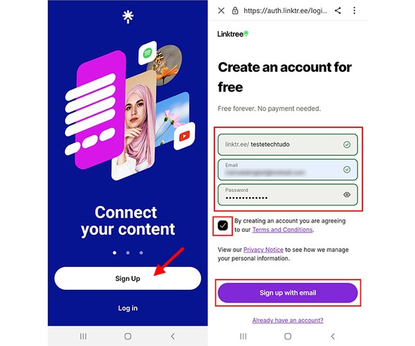 Como usar o Linktree pelo celular
