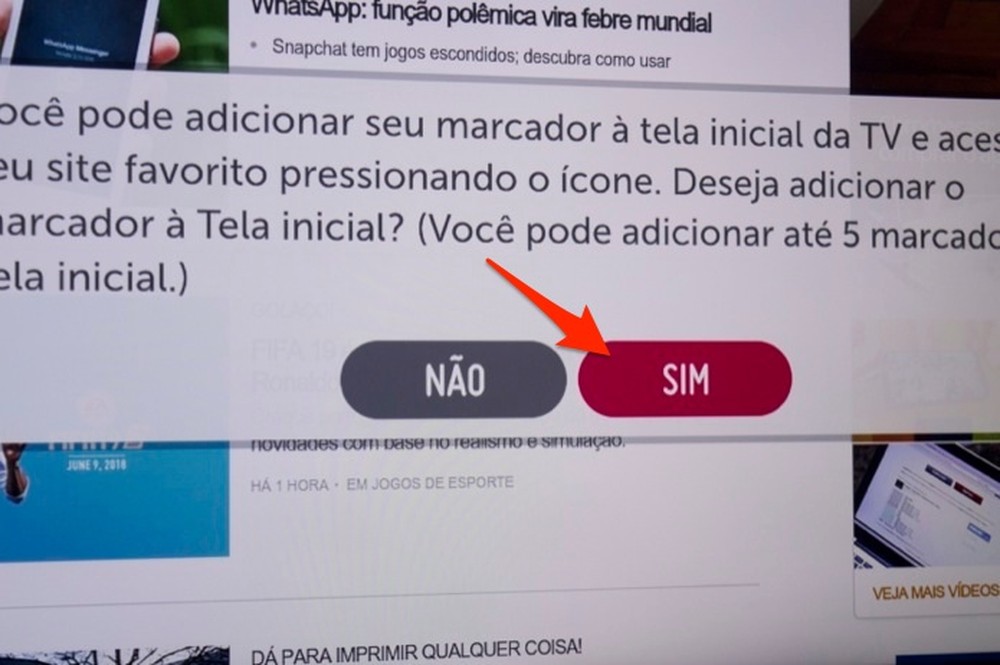Como usar o navegador de Internet em uma smart TV da LG com WebOS