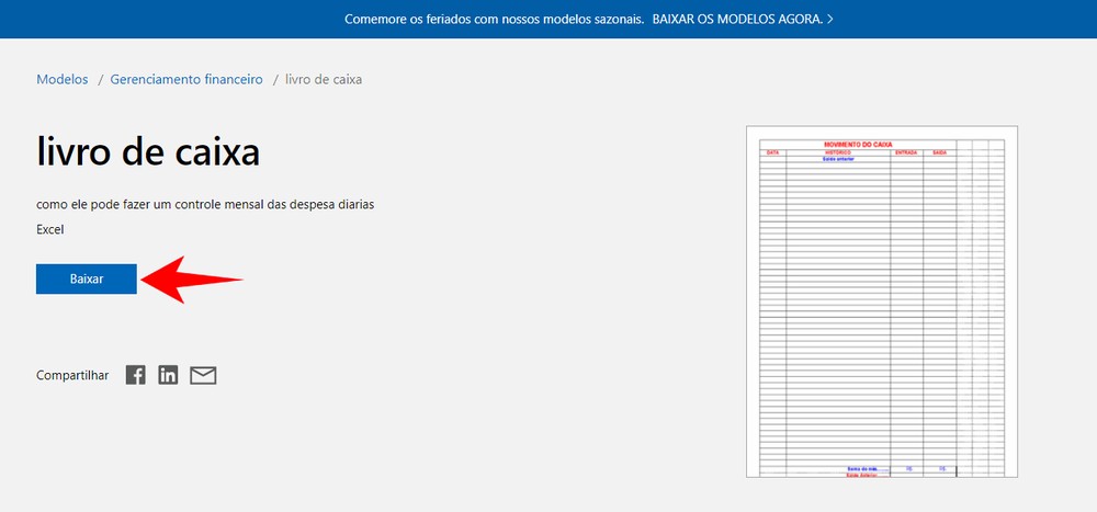 Livro caixa no Excel: como baixar e usar modelo de planilha