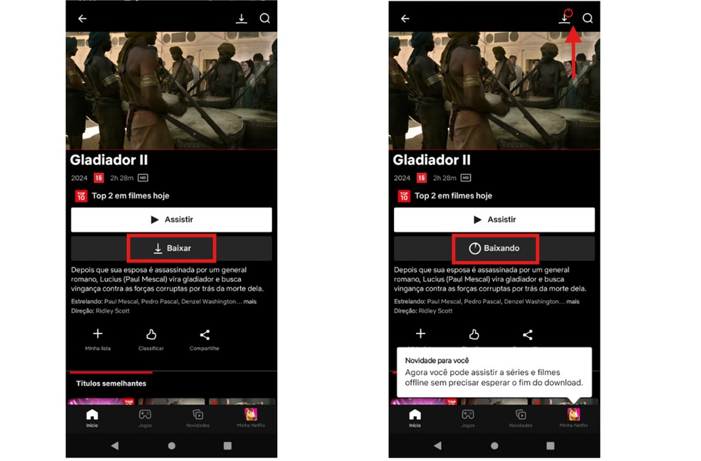 Como baixar filme da Netflix para assistir offline no celular e PC