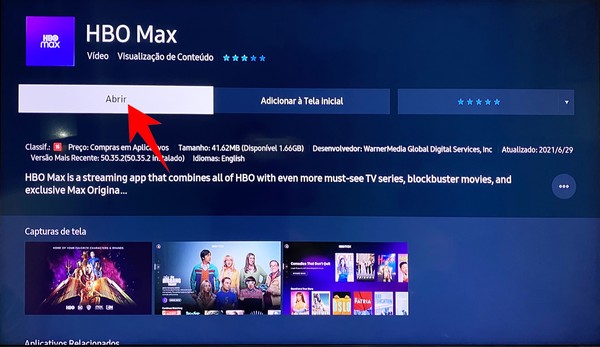 Como instalar HBO Max na TV Samsung