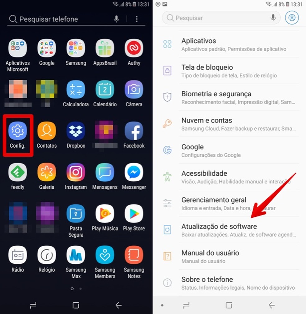 Galaxy J8 Como Atualizar O Android No Celular Samsung