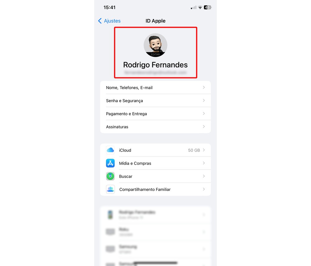 Como descobrir meu ID Apple