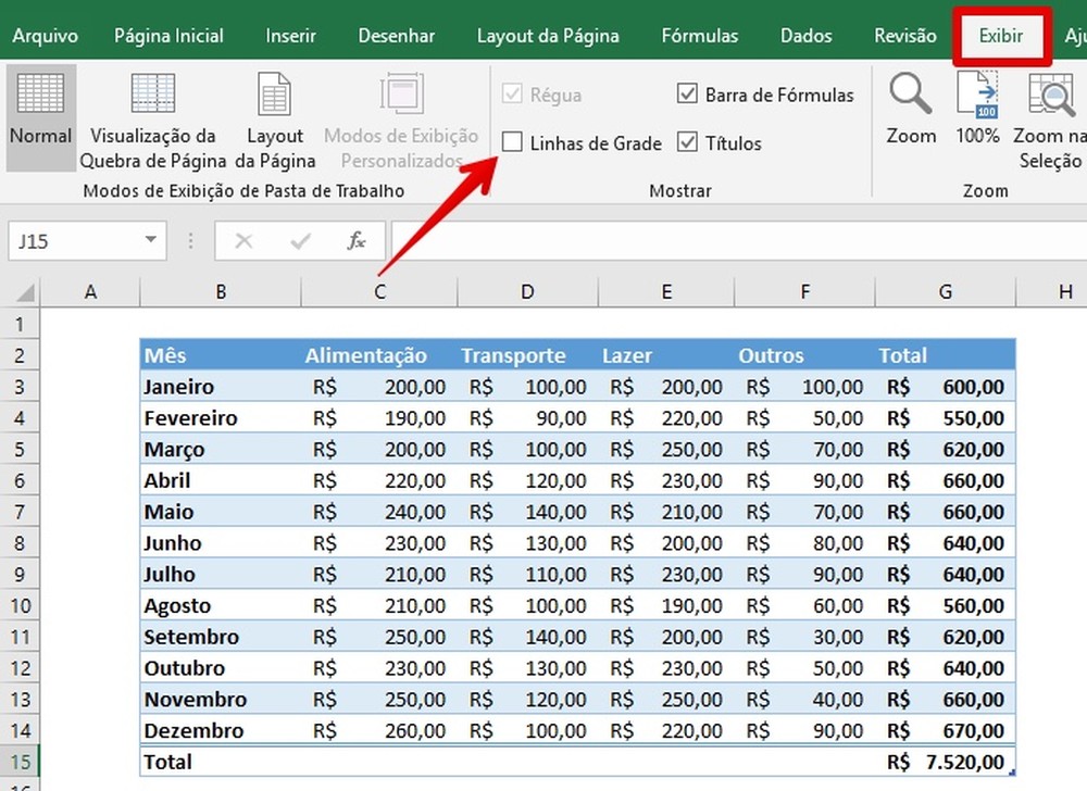 Como fazer uma tabela no Excel