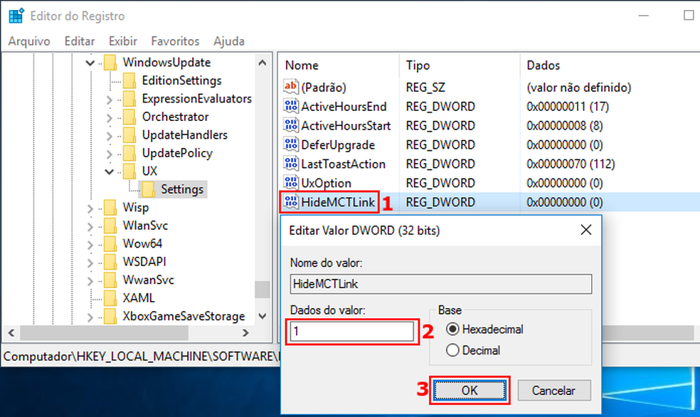 Como desativar o aviso de atualização do Windows 10 Creators Update