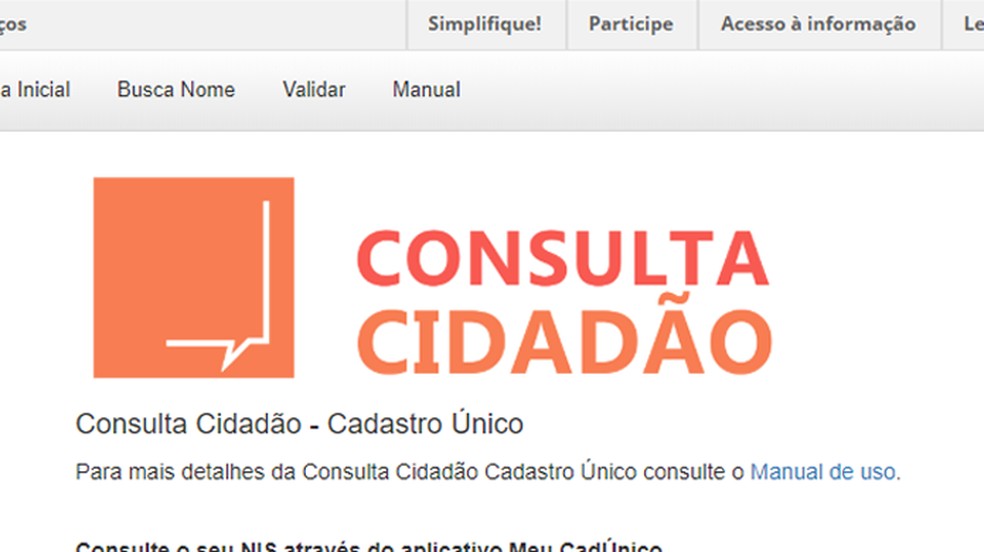 Como saber o número do NIS pela Internet