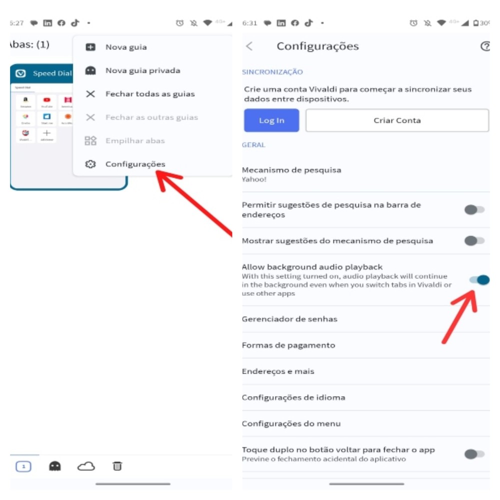 Como usar o YouTube em segundo plano de forma gratuita