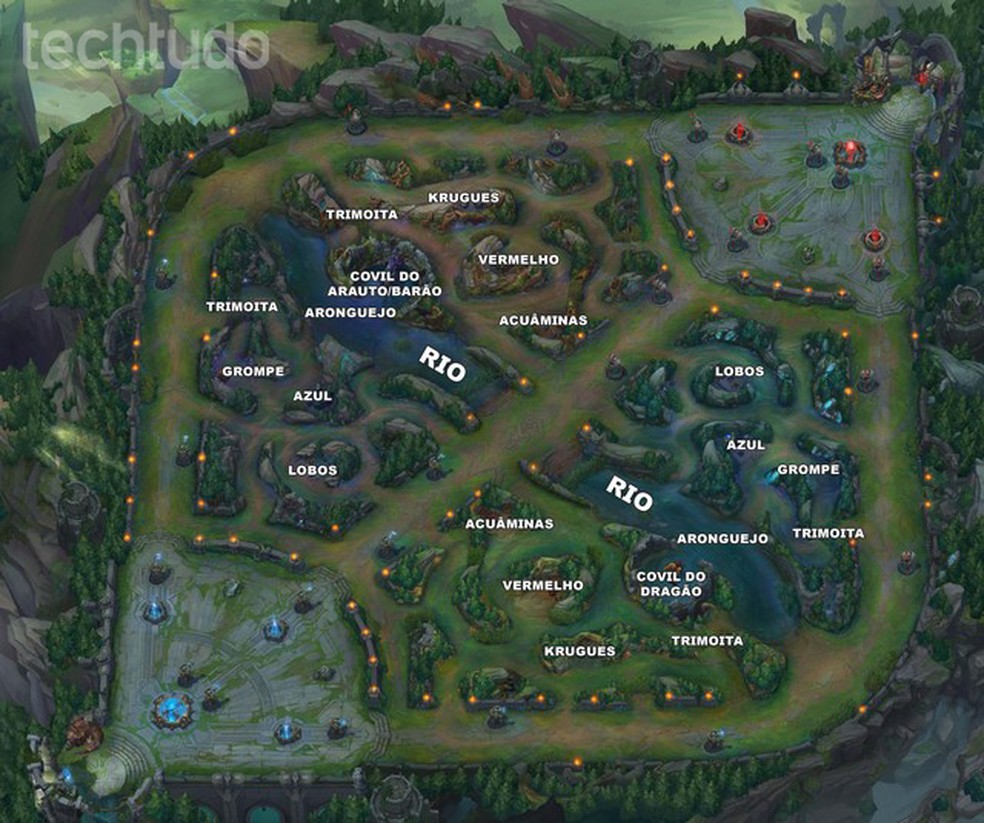 Bem-vindo a Summoner’s Rift! Conheça o mapa competitivo do LoL