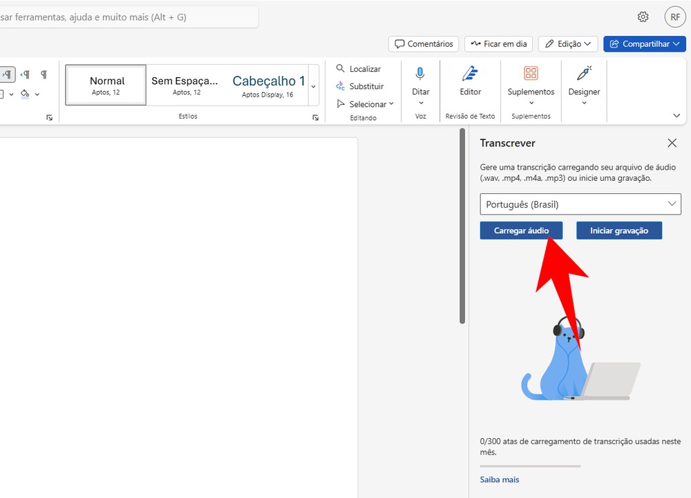 Precisa transcrever áudio? Saiba como fazer no Microsoft Word