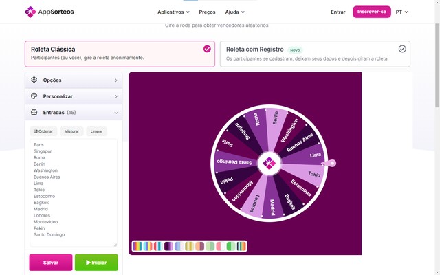 Roleta online: veja cinco sites para sorteios na web