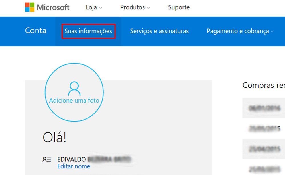 Como mudar email principal de uma conta Microsoft