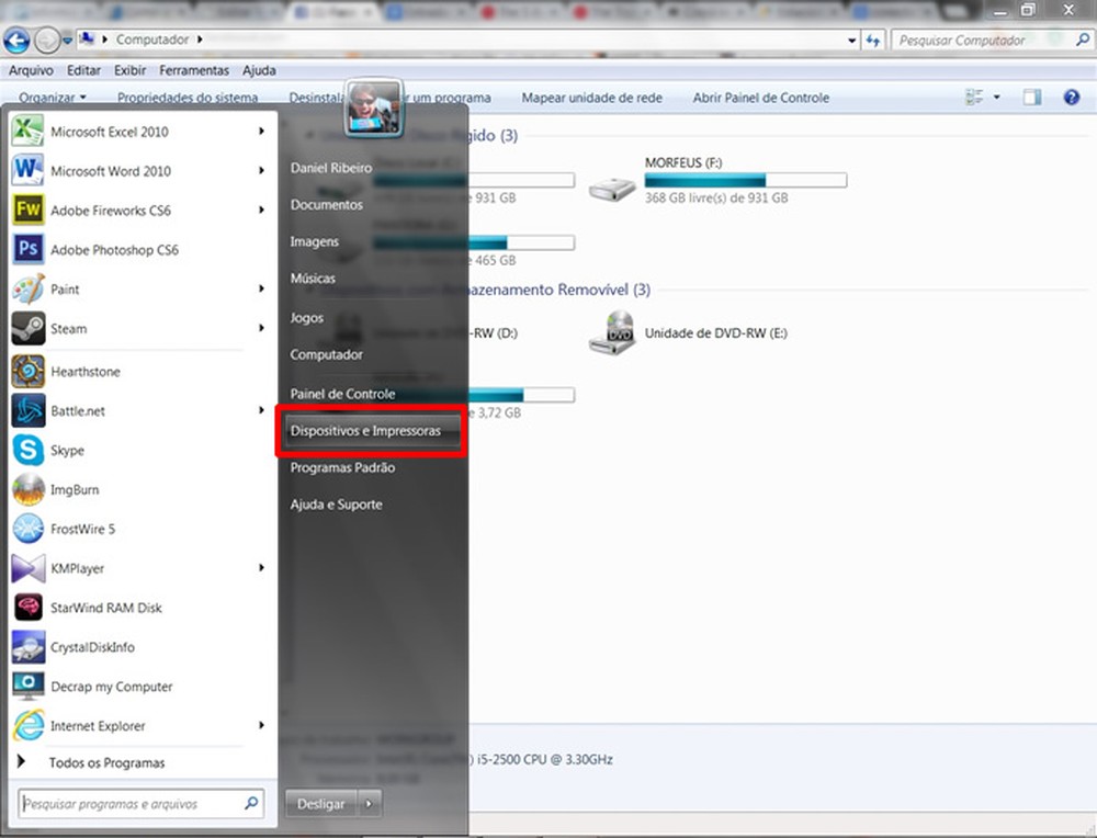 Como configurar um scanner ou impressora em rede?