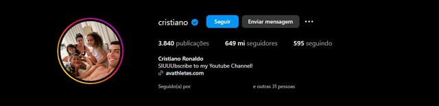 Quem é o homem mais seguido no Instagram? Confira Top 10 de 2025
