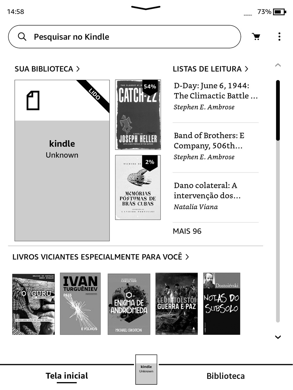 Como baixar livros no Kindle