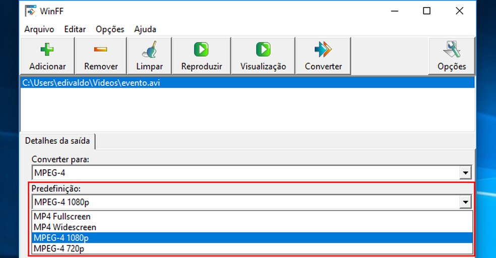 Como converter vídeos AVI para MP4 com o WinFF