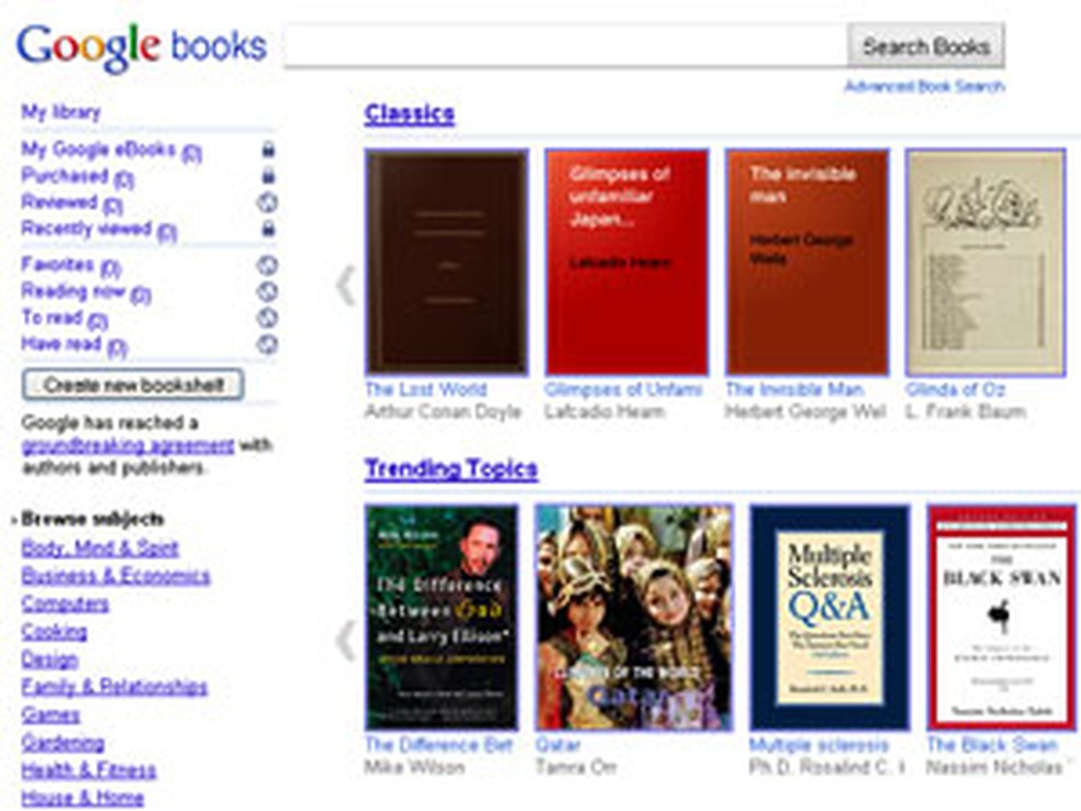 Google abre sua livraria virtual